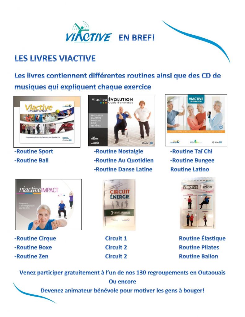 Les livres-routine de Viactive